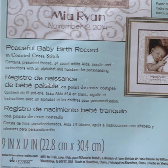 Dimensions | Other | New Peacefully Baby Birth Record | Poshmark